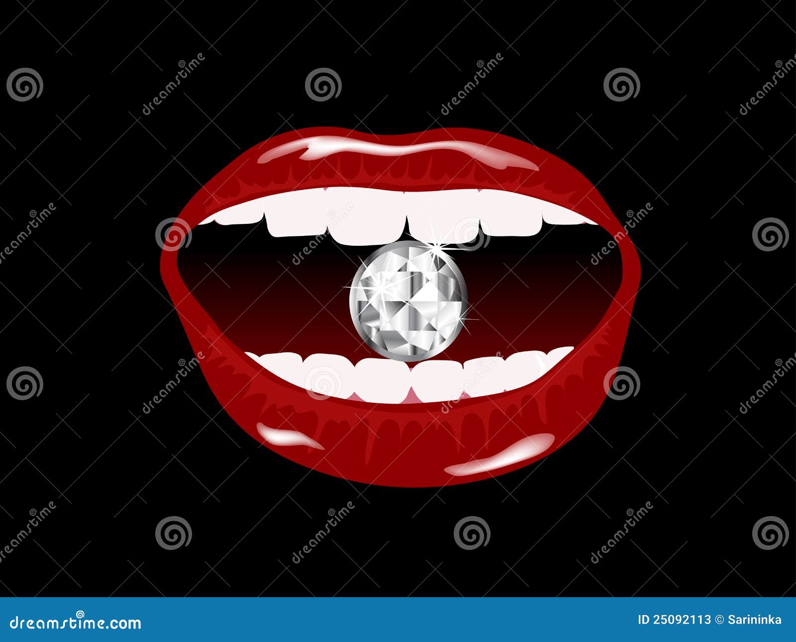 Red Diamond Lips Stock Illustrations – 531 Red Diamond Lips Stock ...