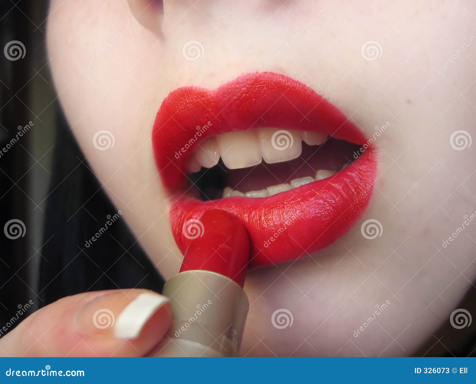 Red lips stock image. Image of love, fetish, lips, beauty - 326073