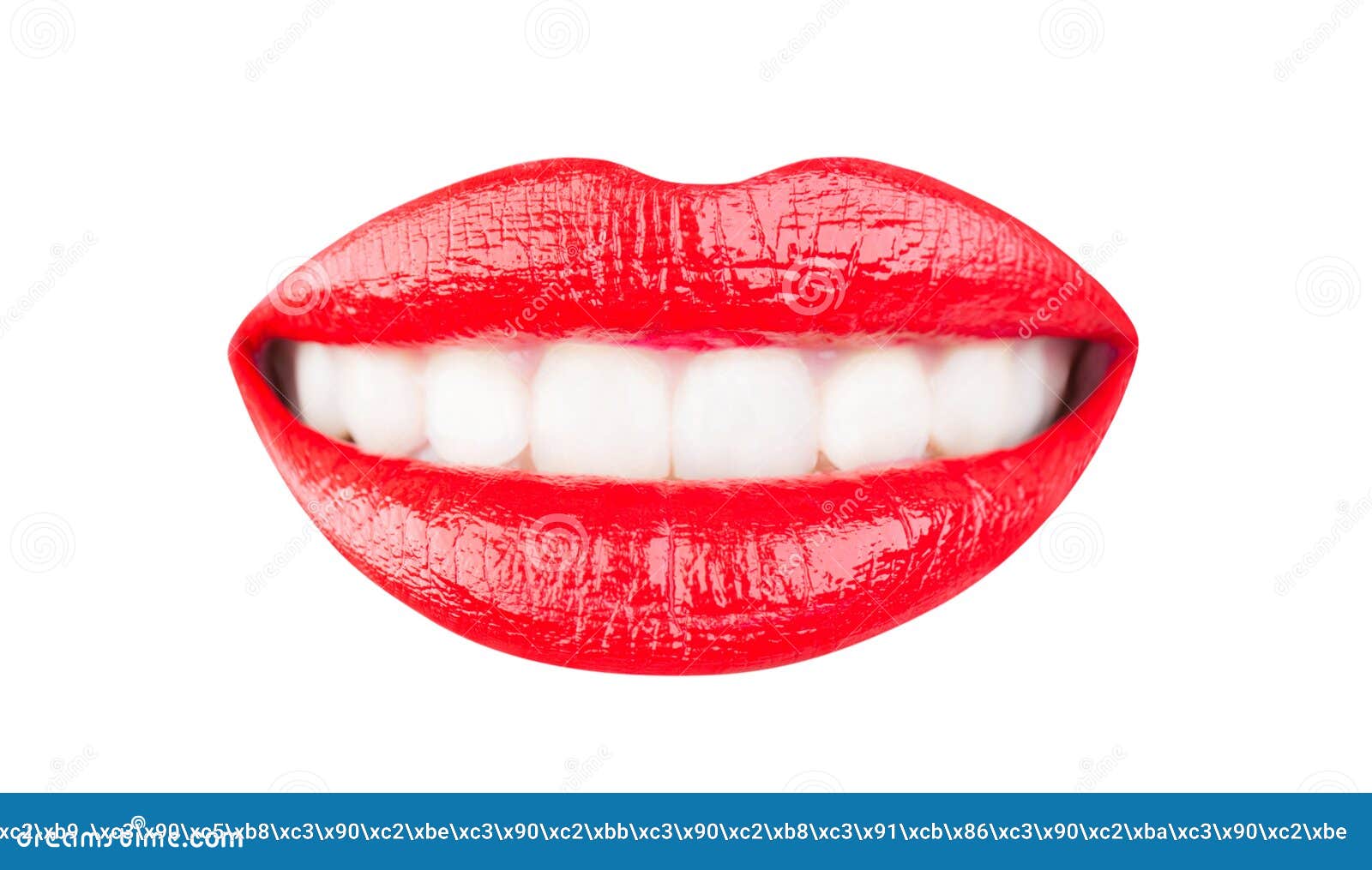 Red Lips Beautiful Makeup Sensual Mouth Lip Smile Lipstick Or