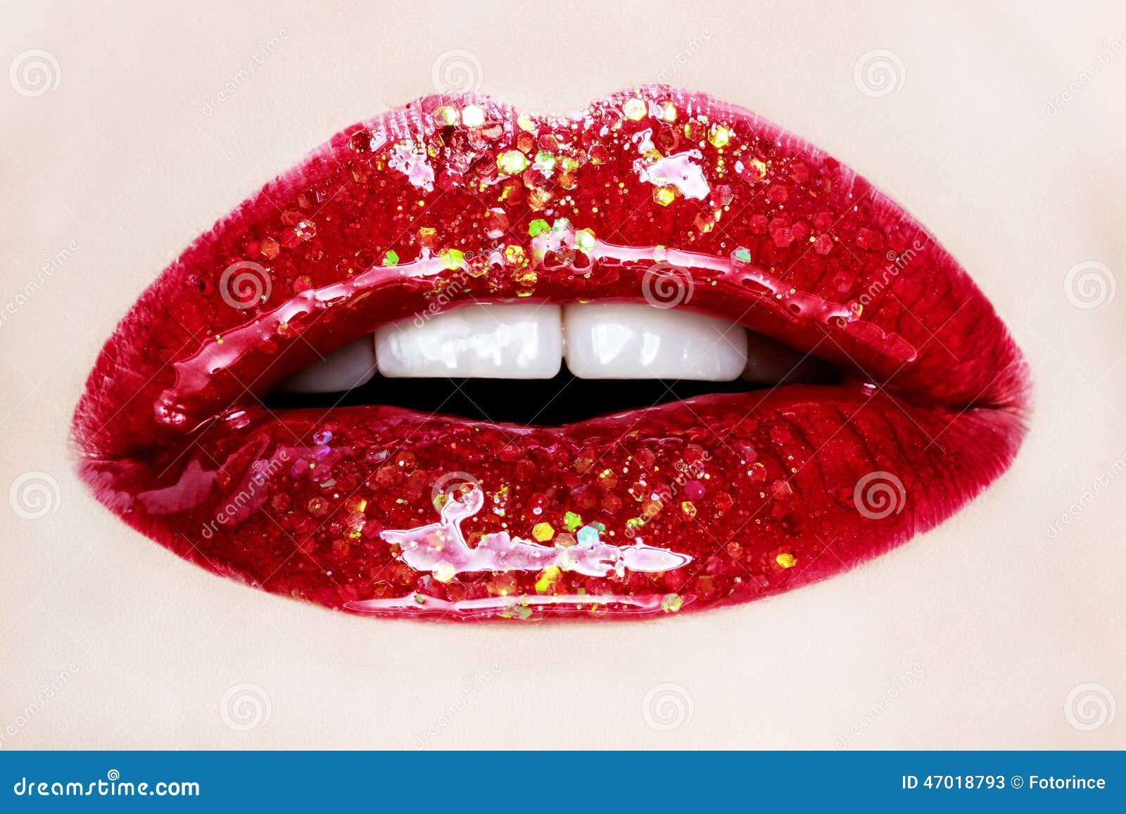 Red lips close up stock image. Image of closeup, cosmetology - 47018793