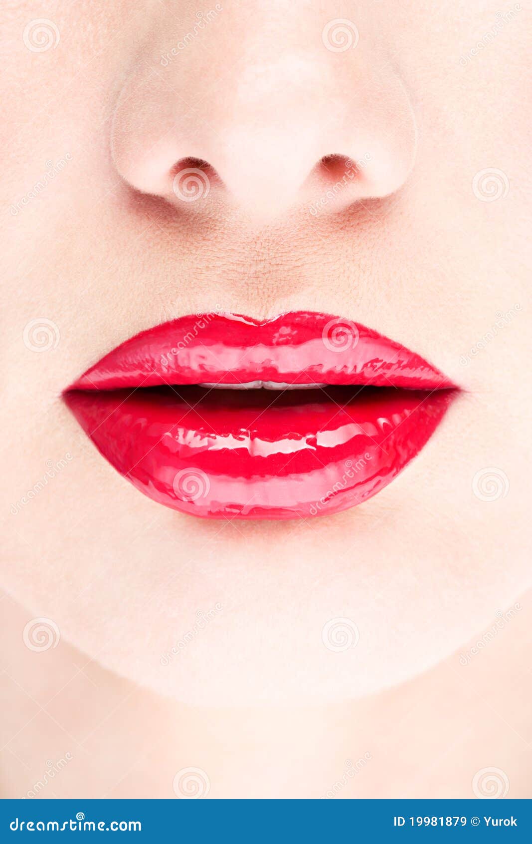 Red lips closeup stock image. Image of lips, sensuality - 19981879