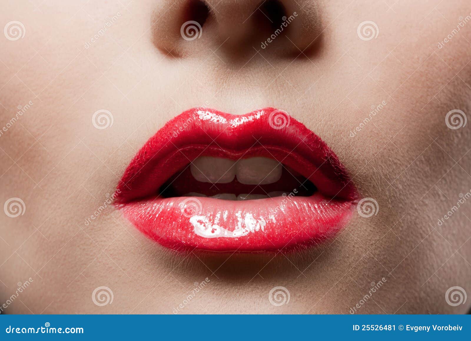 Red lips closeup stock image. Image of face, teeth, lips - 25526481