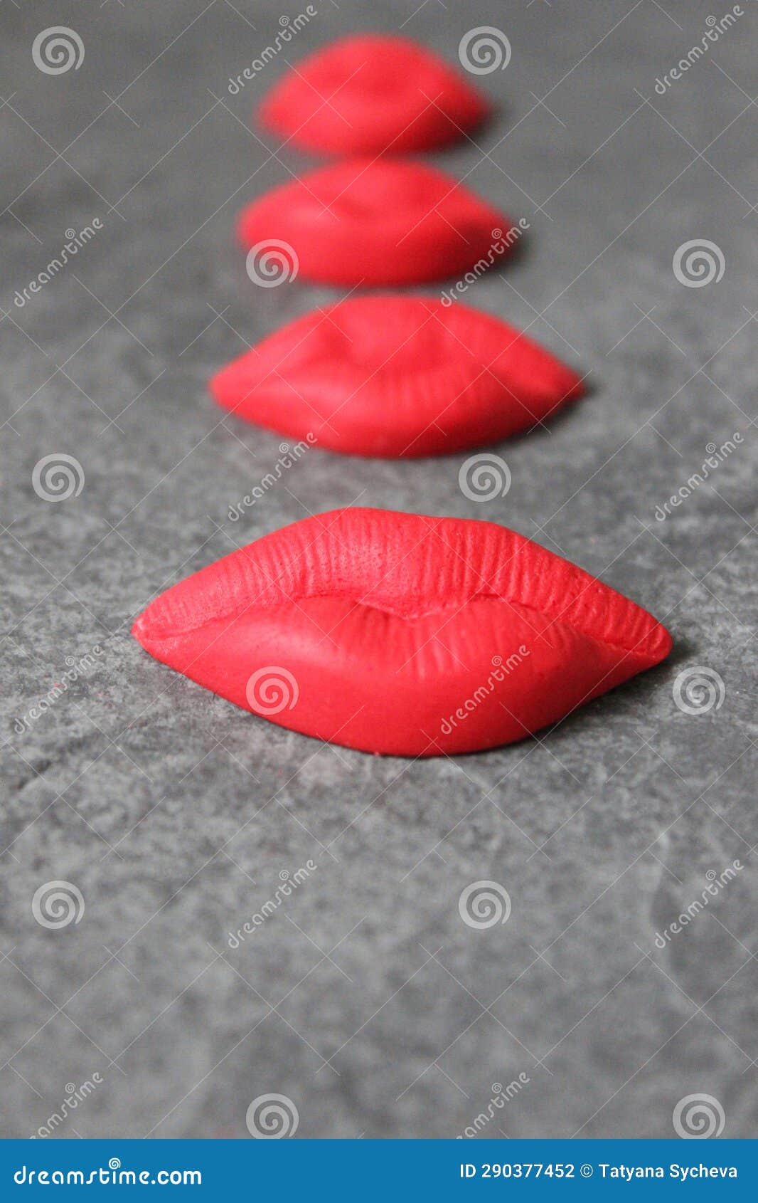 Red Lips on a Dark Gray Background, Juicy Red Lips. Abstract Background ...