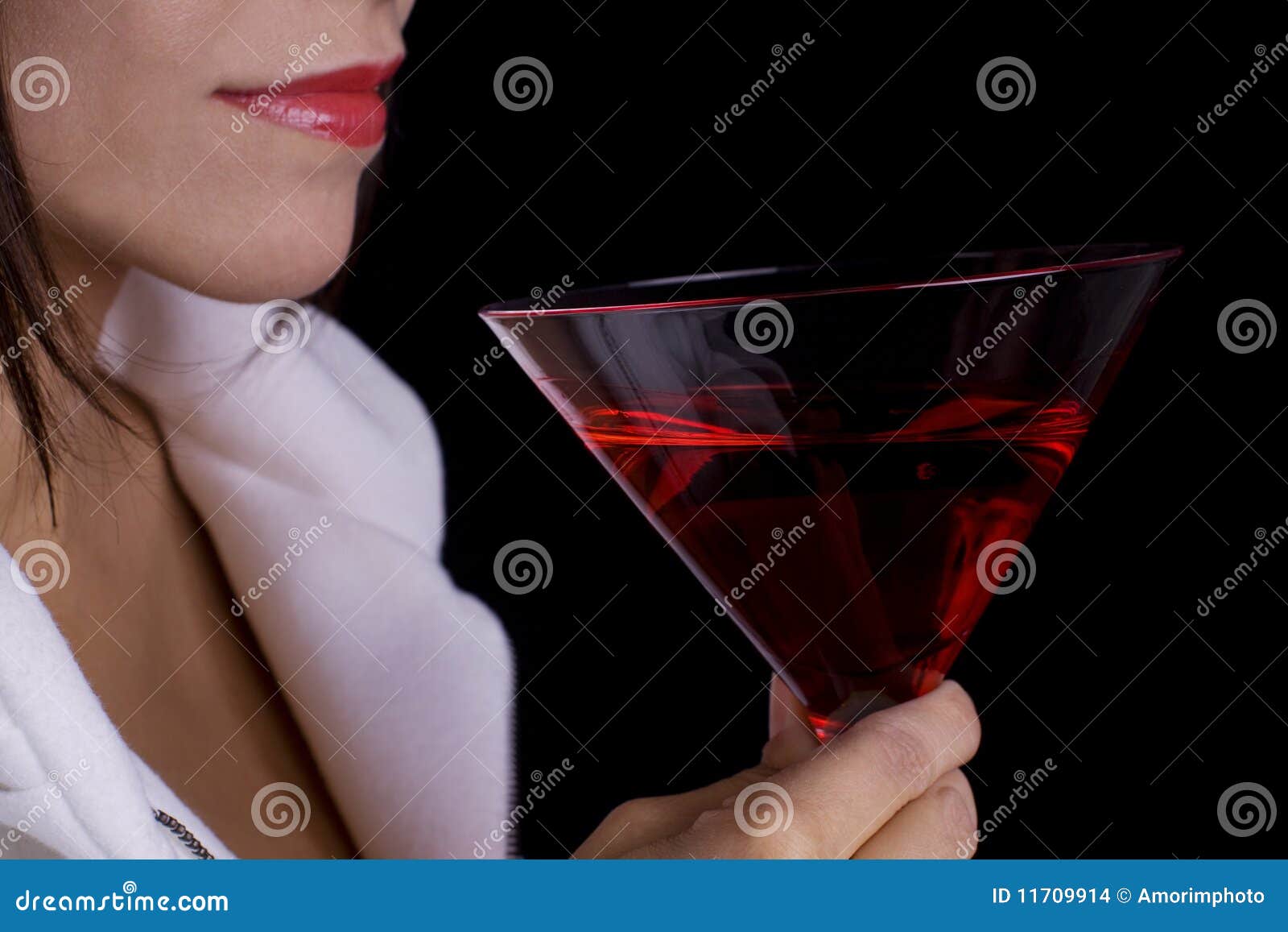 Red lips and drink stock photo. Image of hold, happy - 11709914