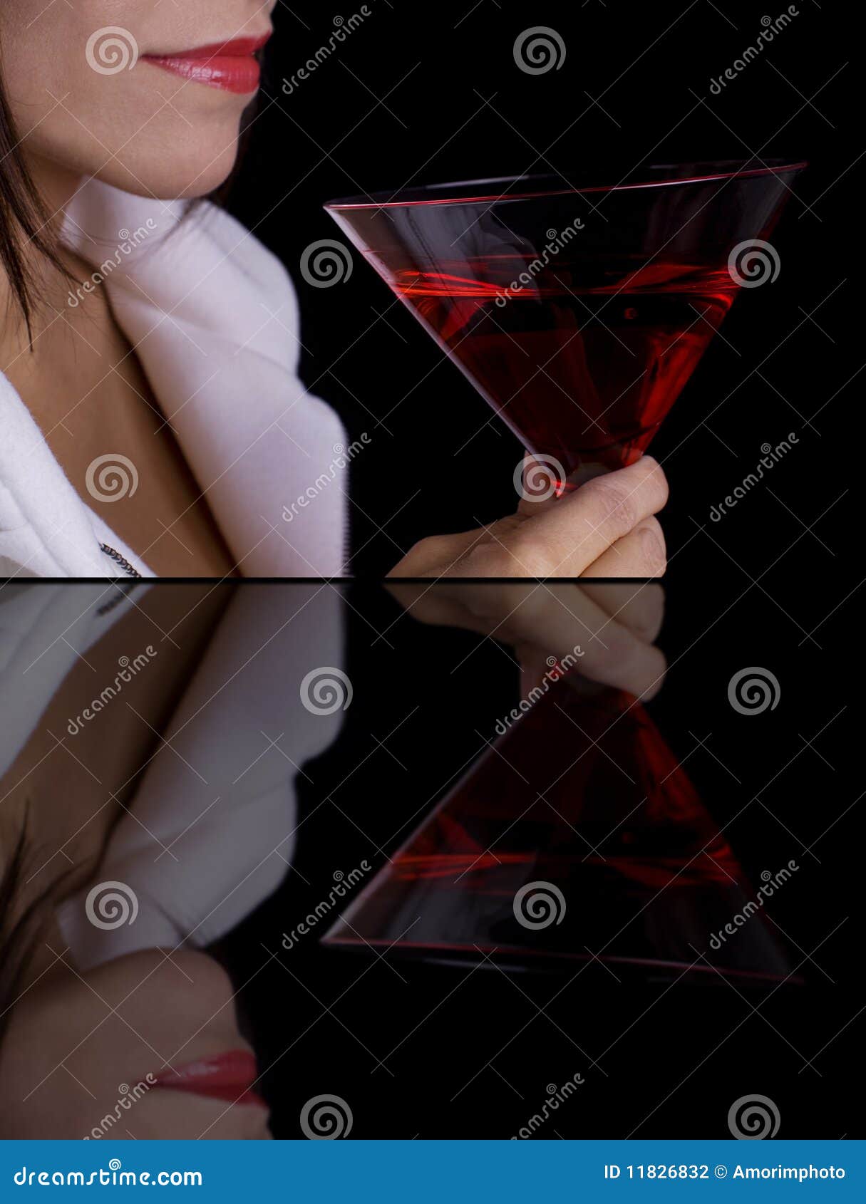 Red lips and drink stock photo. Image of hold, beautiful - 11826832