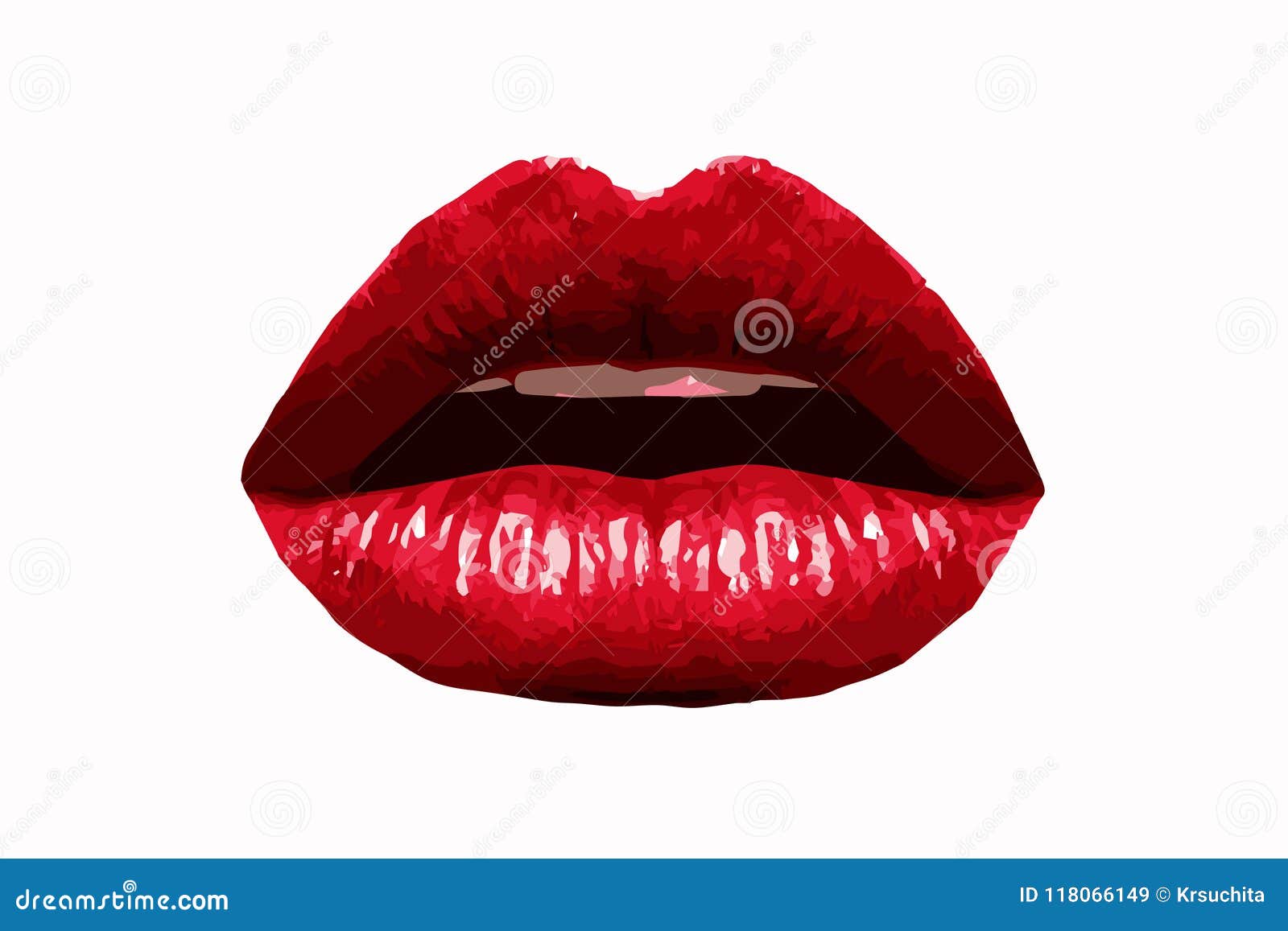 Red Lips Graphic in for Modern Graphics Stock Vector - Illustration of ...