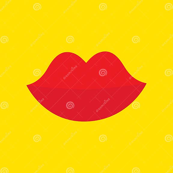 Red Lips Icon Lipstick Makeup Lip Collection Woman Girl Female Mouth
