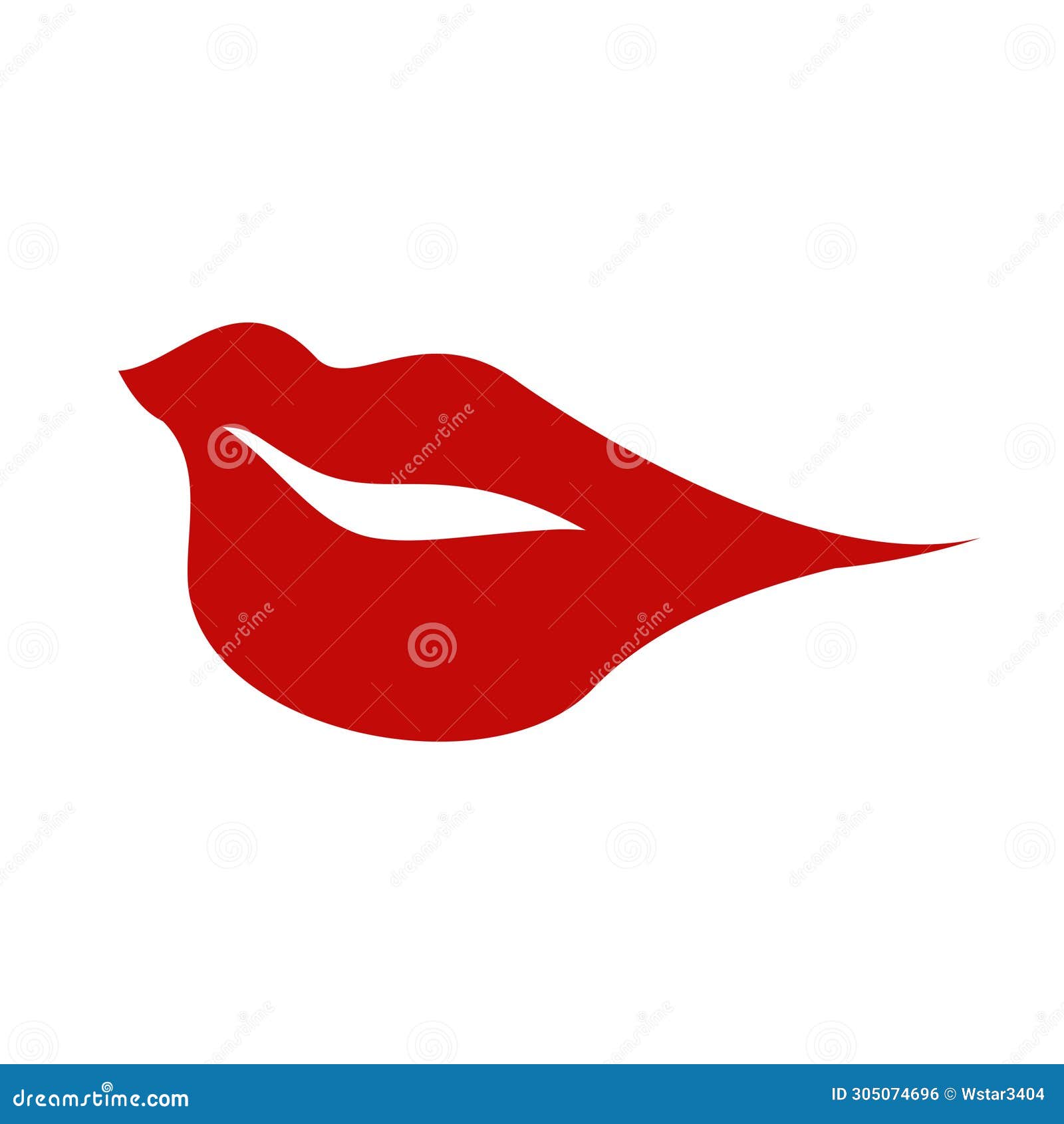 Red Lips Icon Vector Illustration Stock Vector - Illustration of lover ...