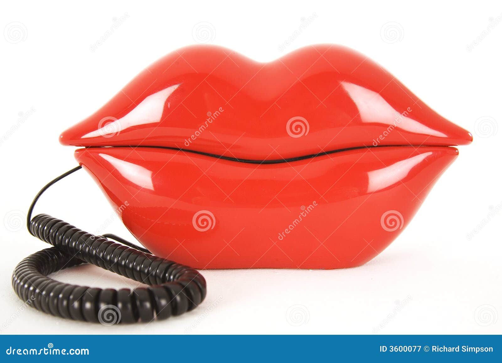 Red lips phone stock image. Image of cord, lips, mouth - 3600077