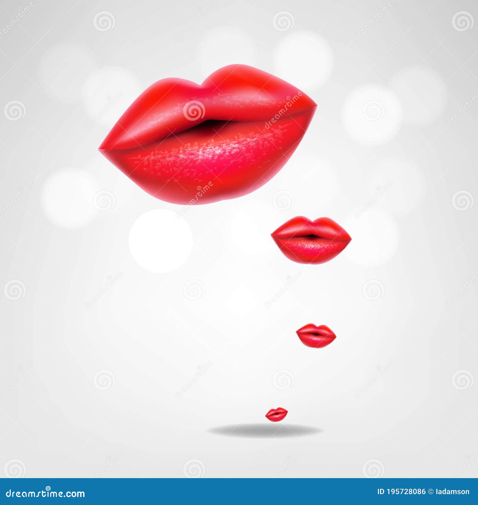 Red Lips Poster stock vector. Illustration of passion - 195728086