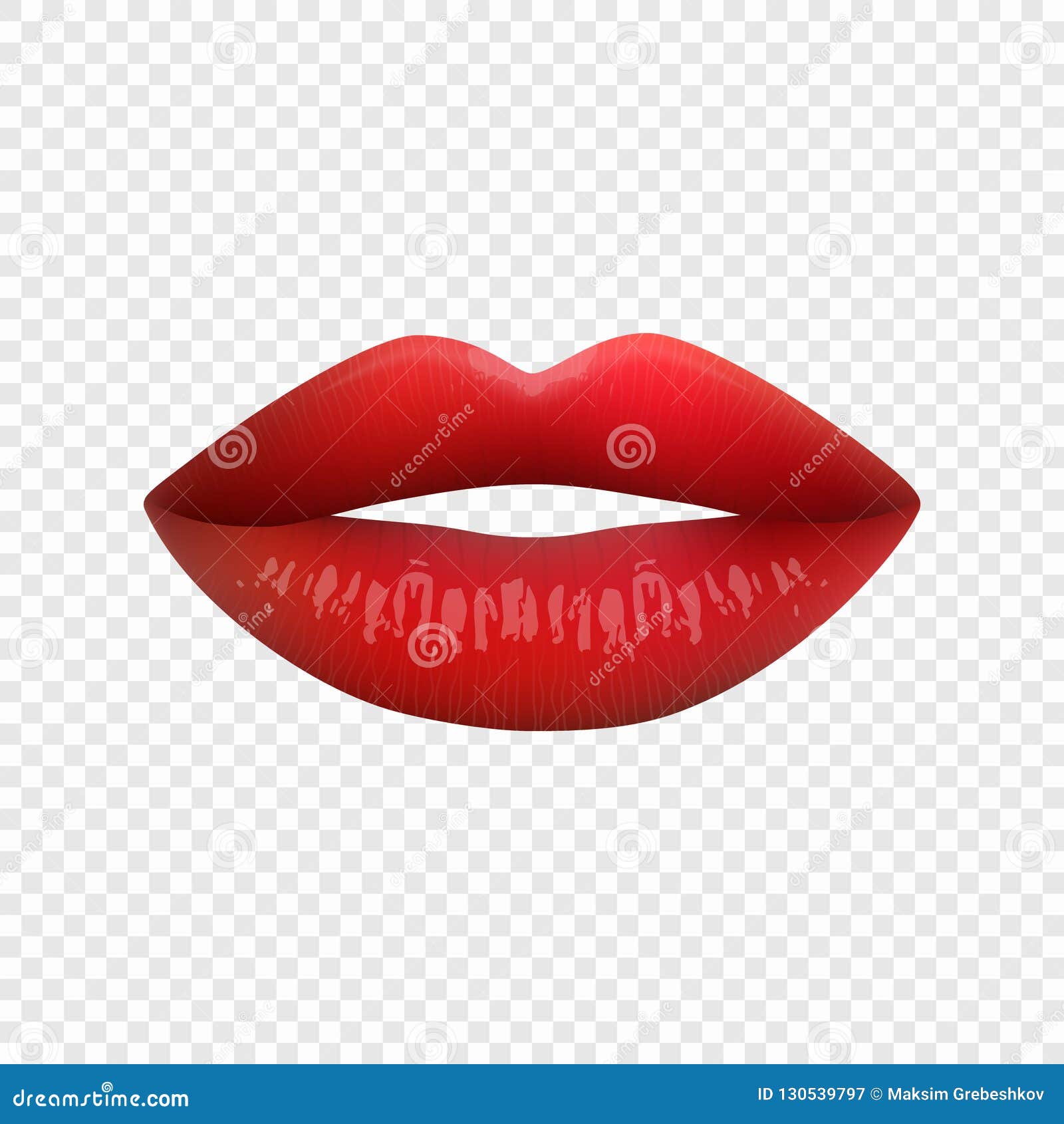 Red lips stock illustration. Illustration of luxury - 130539797