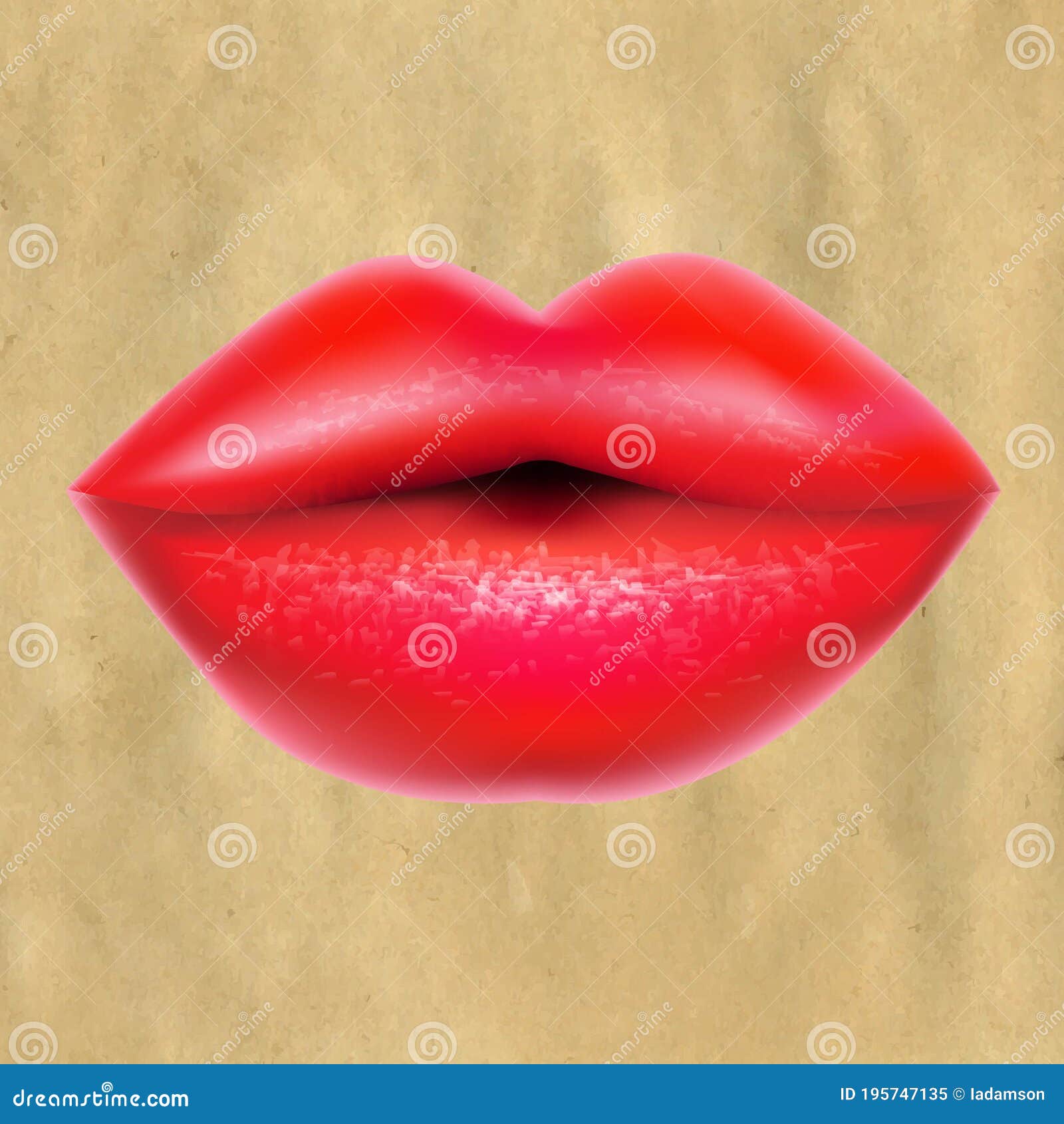 90s Lips Retro Cartoons Vector Illustration | CartoonDealer.com #134923482