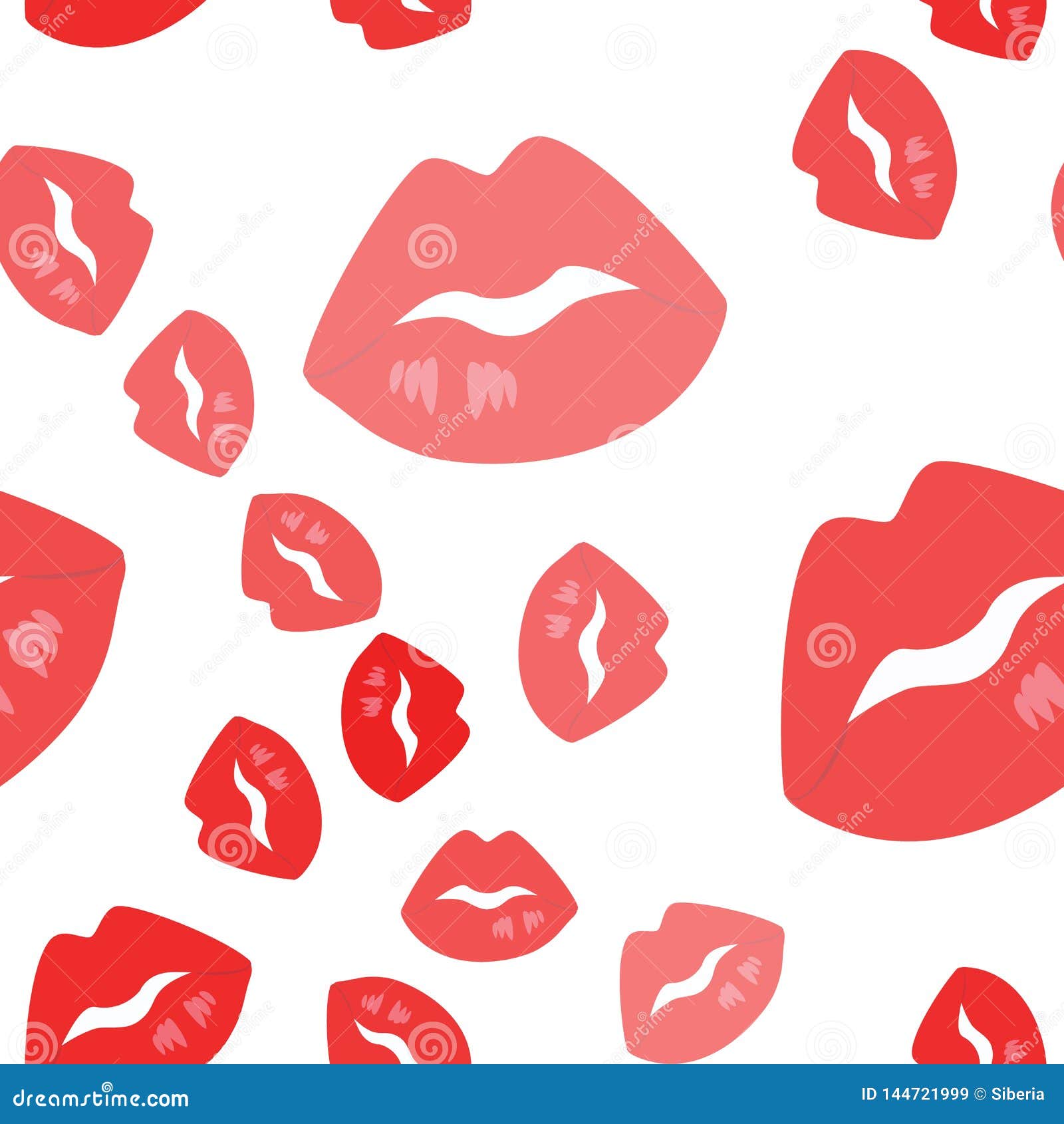 Red Lips, Seamless Wallpaper Pattern. Stock Vector - Illustration of ...