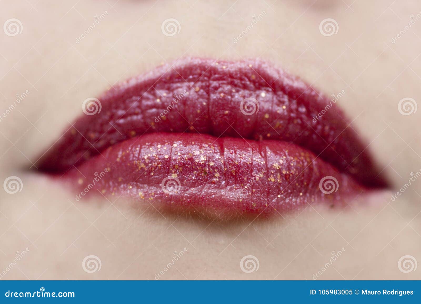 Red lips smiling stock image. Image of macro, glossy - 105983005