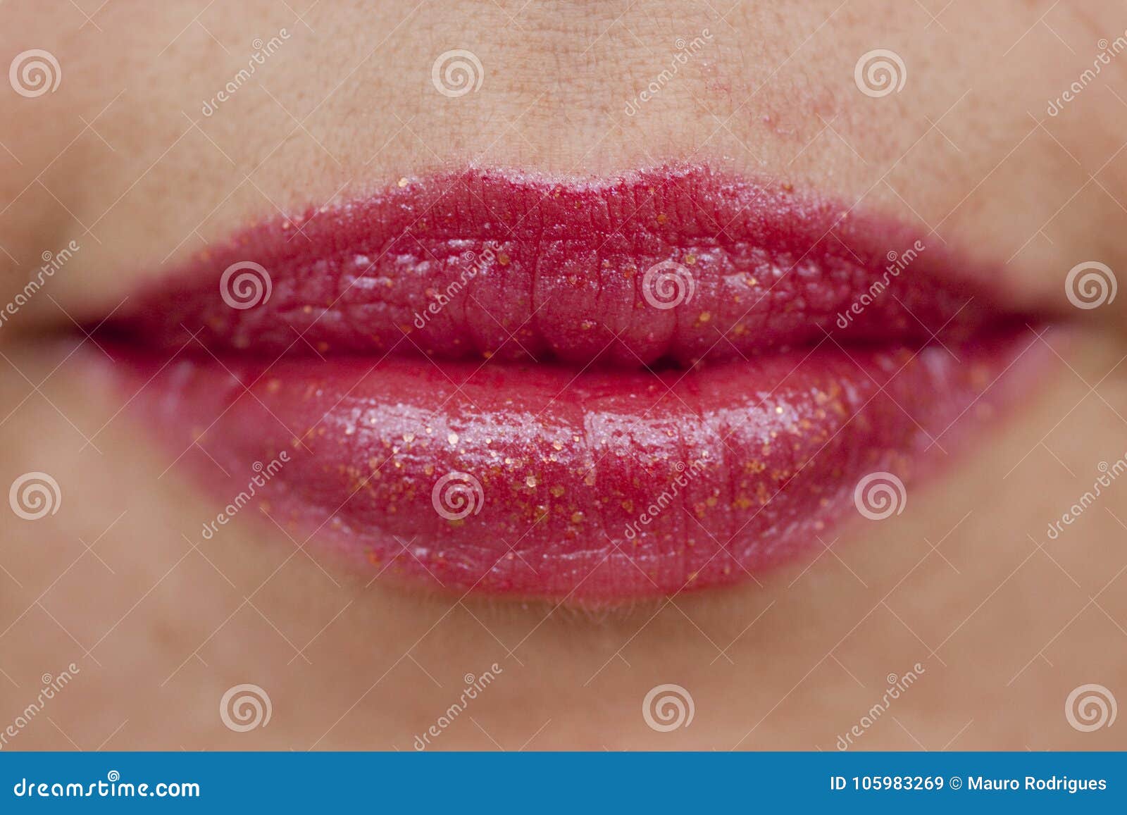 Red lips smiling stock image. Image of shiny, happy - 105983269
