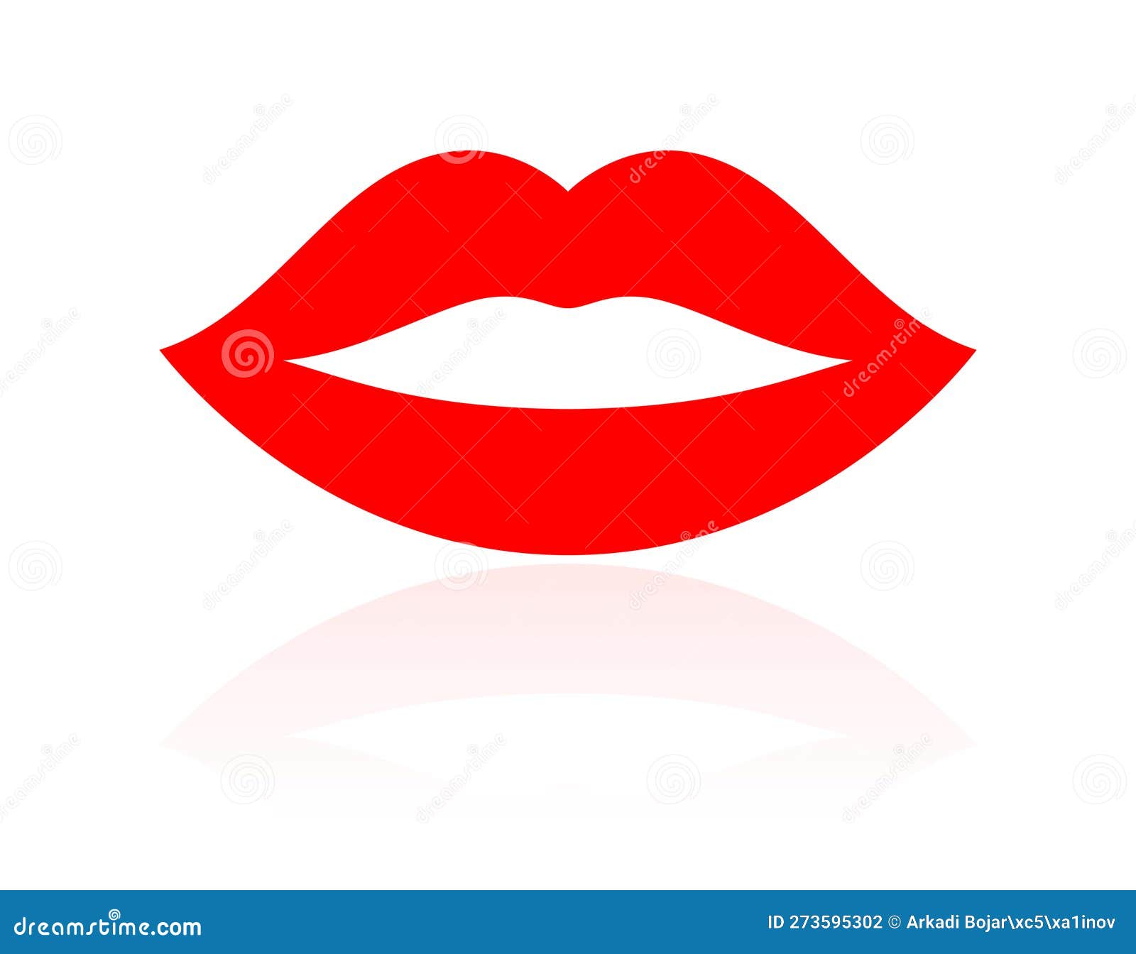 Red lips vector icon stock vector. Illustration of sense - 273595302