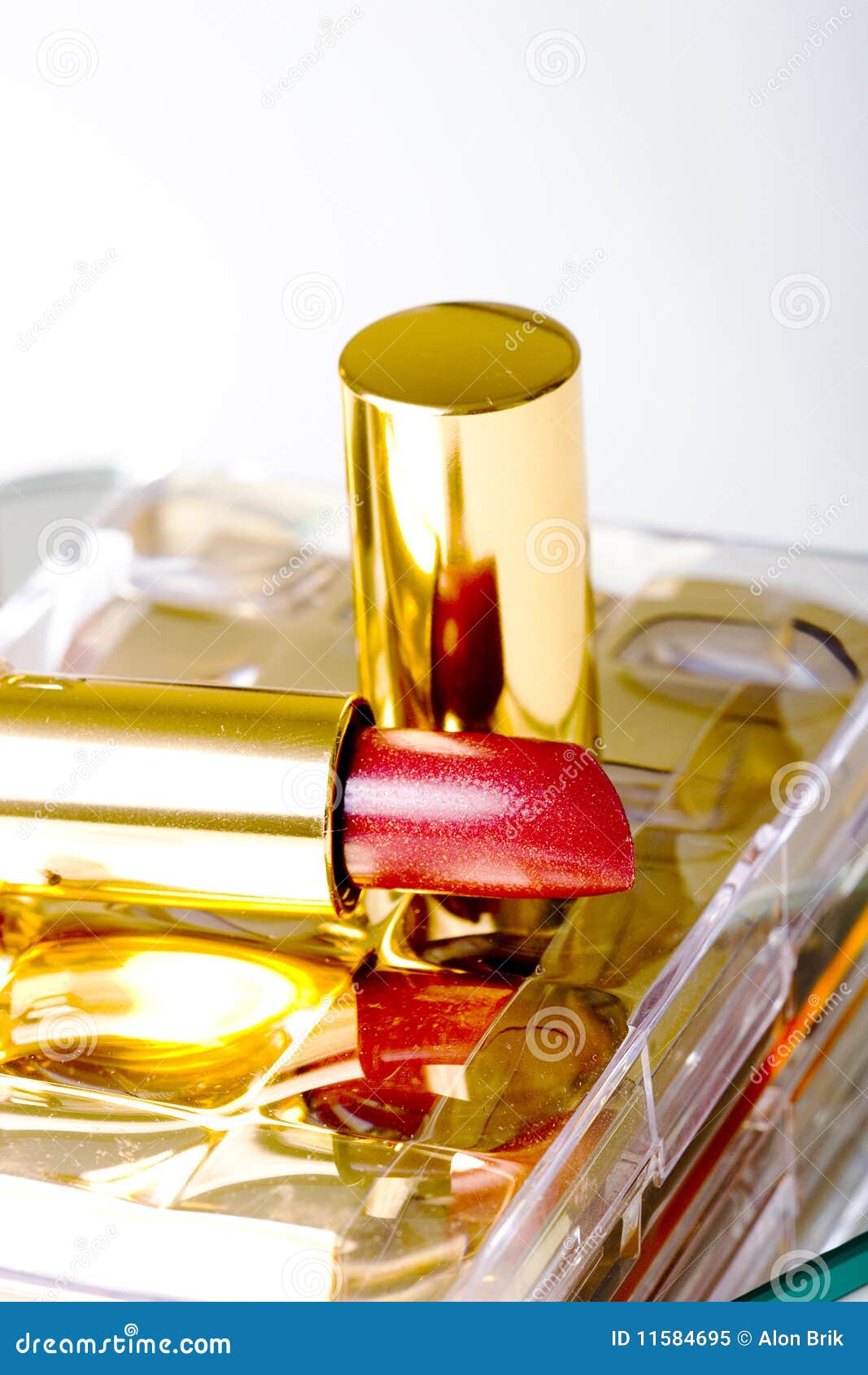 Red lipstick stock image. Image of cover, designer, gold - 11584695