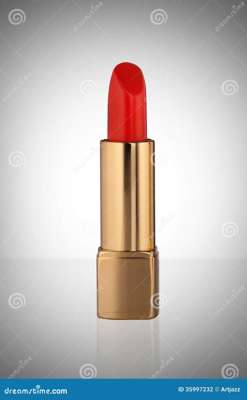 Red Lipstick Isolated on White Background Stock Photo - Image of ...