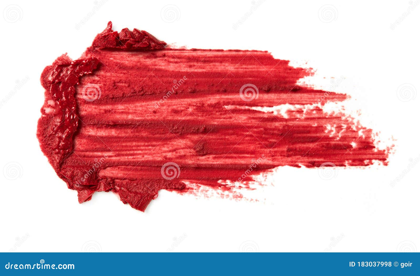Red lipstick smear stock photo. Image of paint, glamour - 183037998