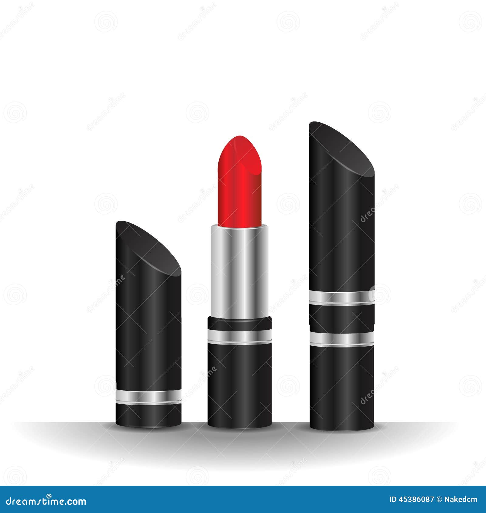 Red Lipstick on White Background Stock Vector - Illustration of luxury ... Red Lipstick on White Background Stock Vector - Illustration of luxury ...