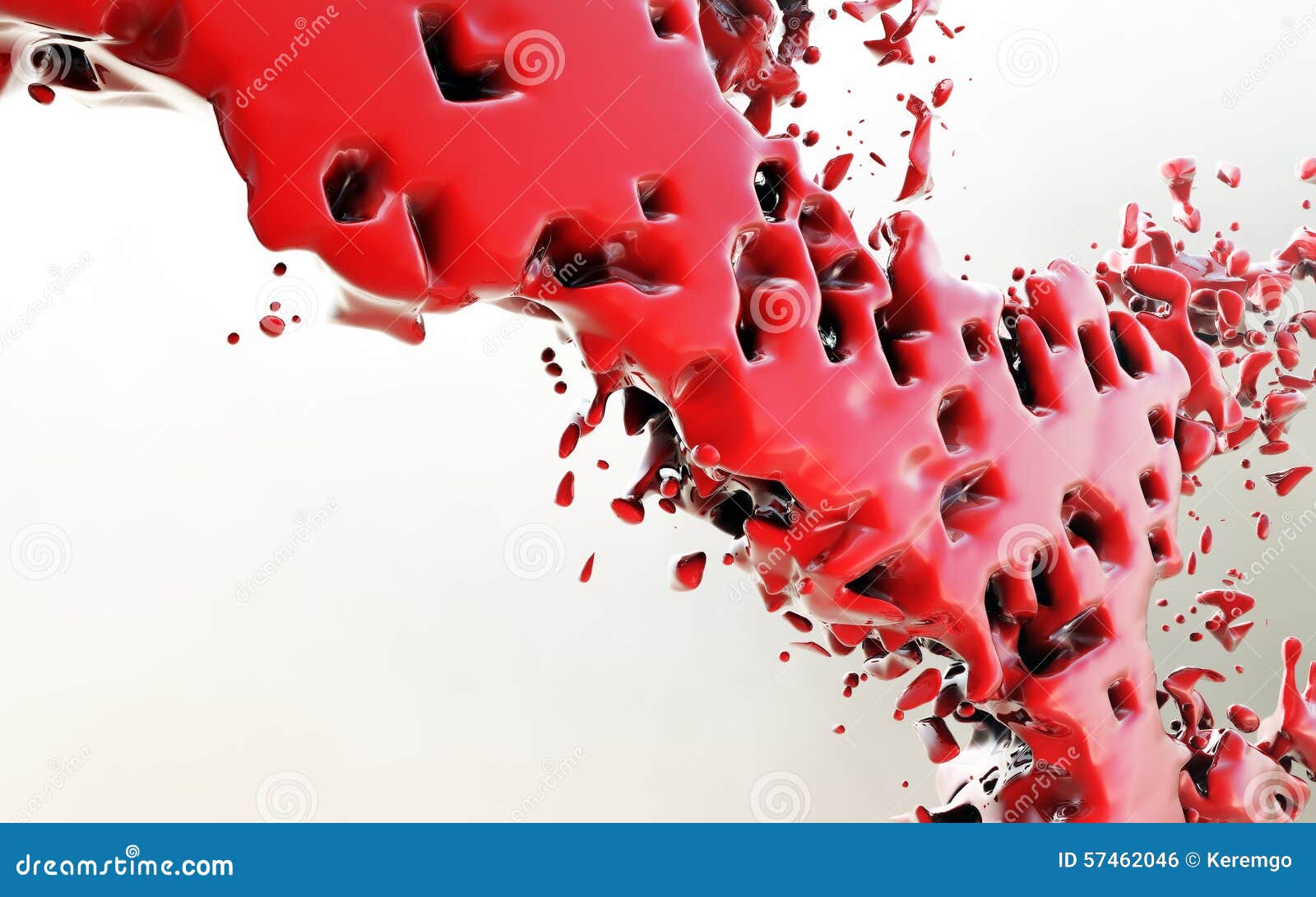 Red Liquid Abstract Background Stock Illustration - Illustration of ...