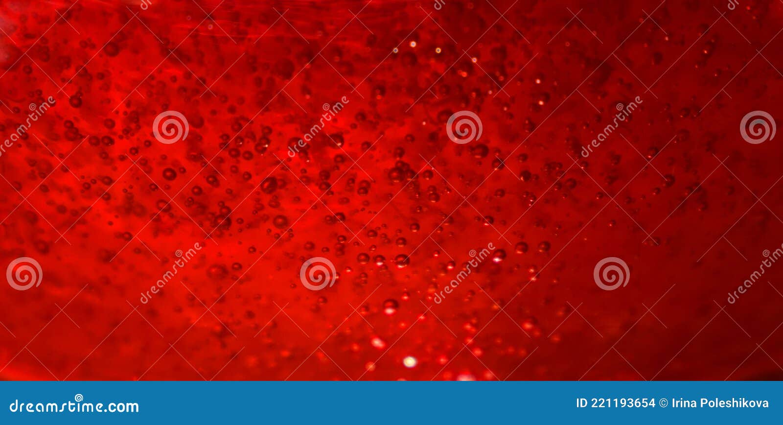 Bubbles in the Red Jelly Background Texture Stock Photo - Image of ...