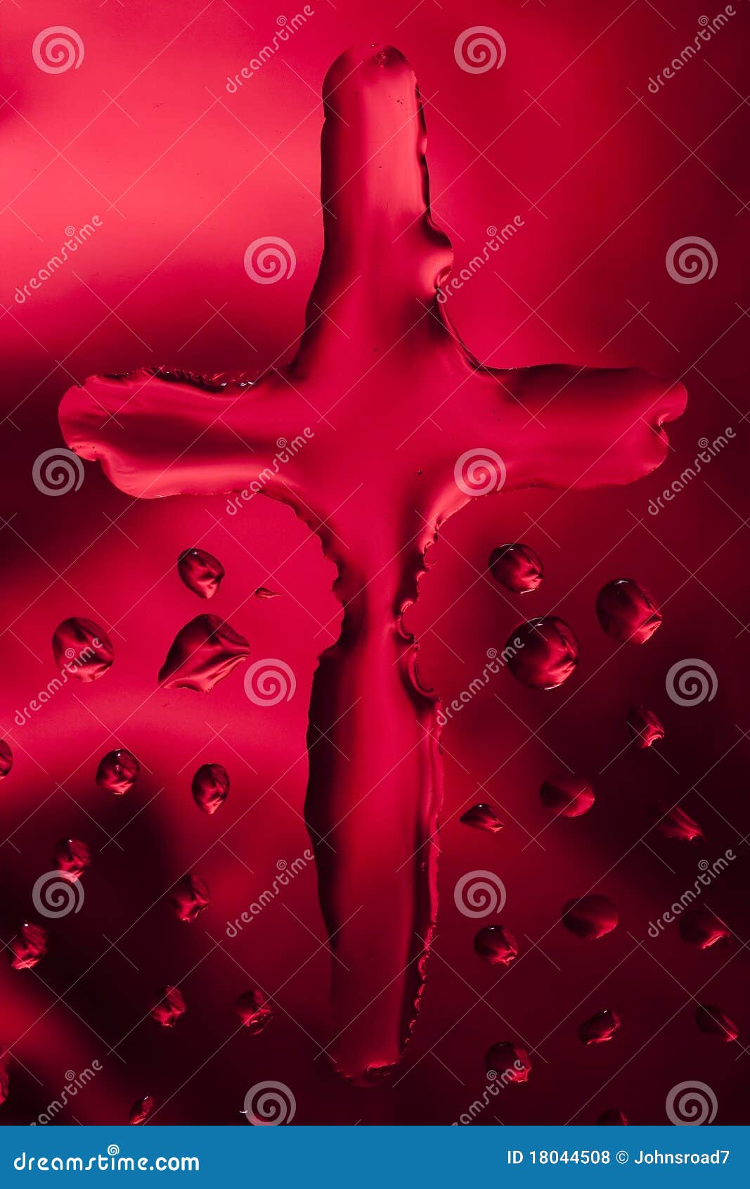 Red Liquid Cross stock photo. Image of graphic, religion - 18044508
