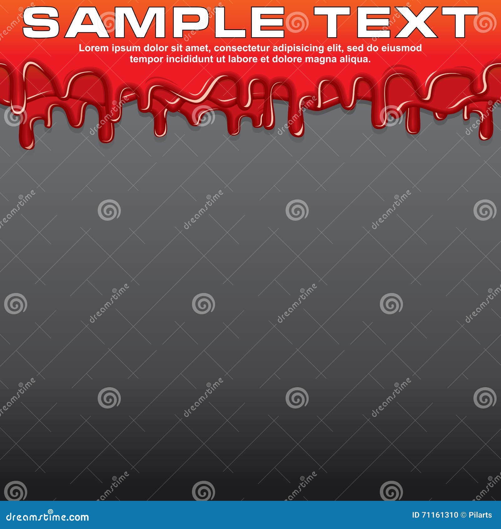 Red Liquid, Dribble Paint Banner Stock Vector - Illustration of blood ...