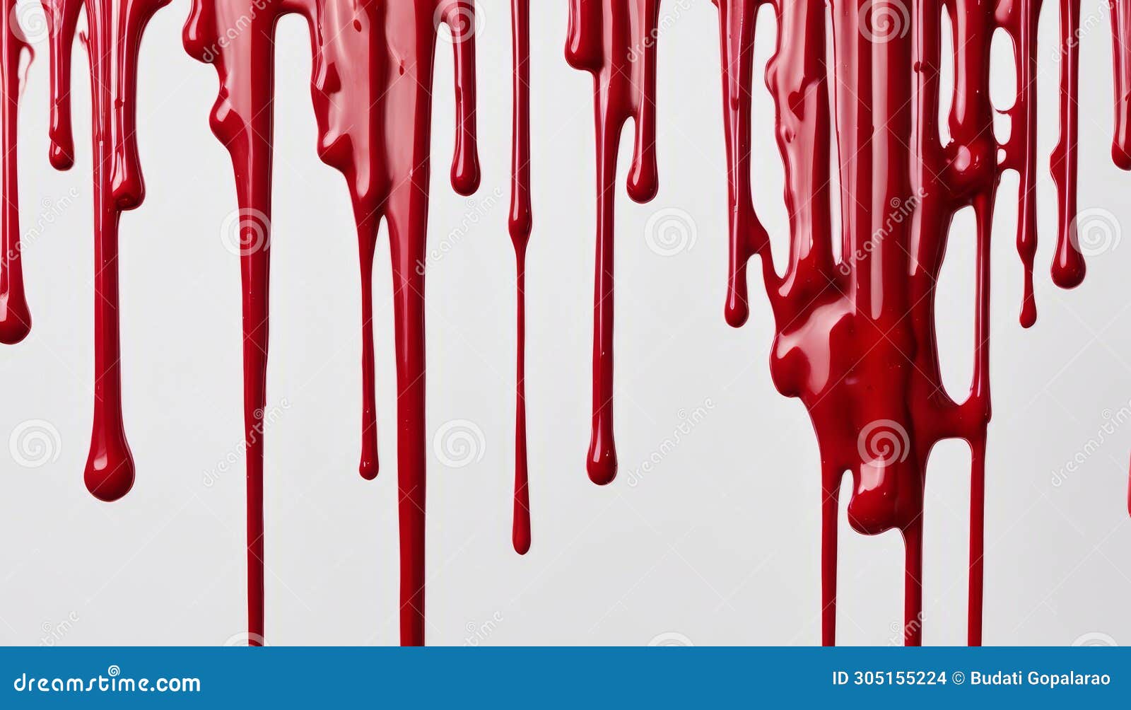 A Red Liquid Dripping Down a White Surface Stock Illustration ...