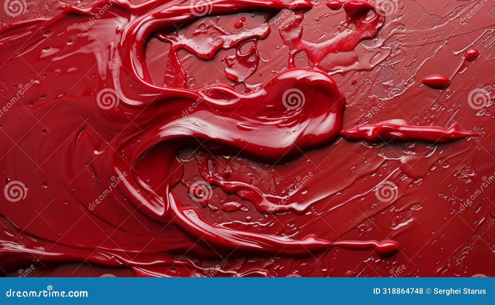 A Red Liquid is Dripping from a Surface and Onto the Floor, AI Stock ...