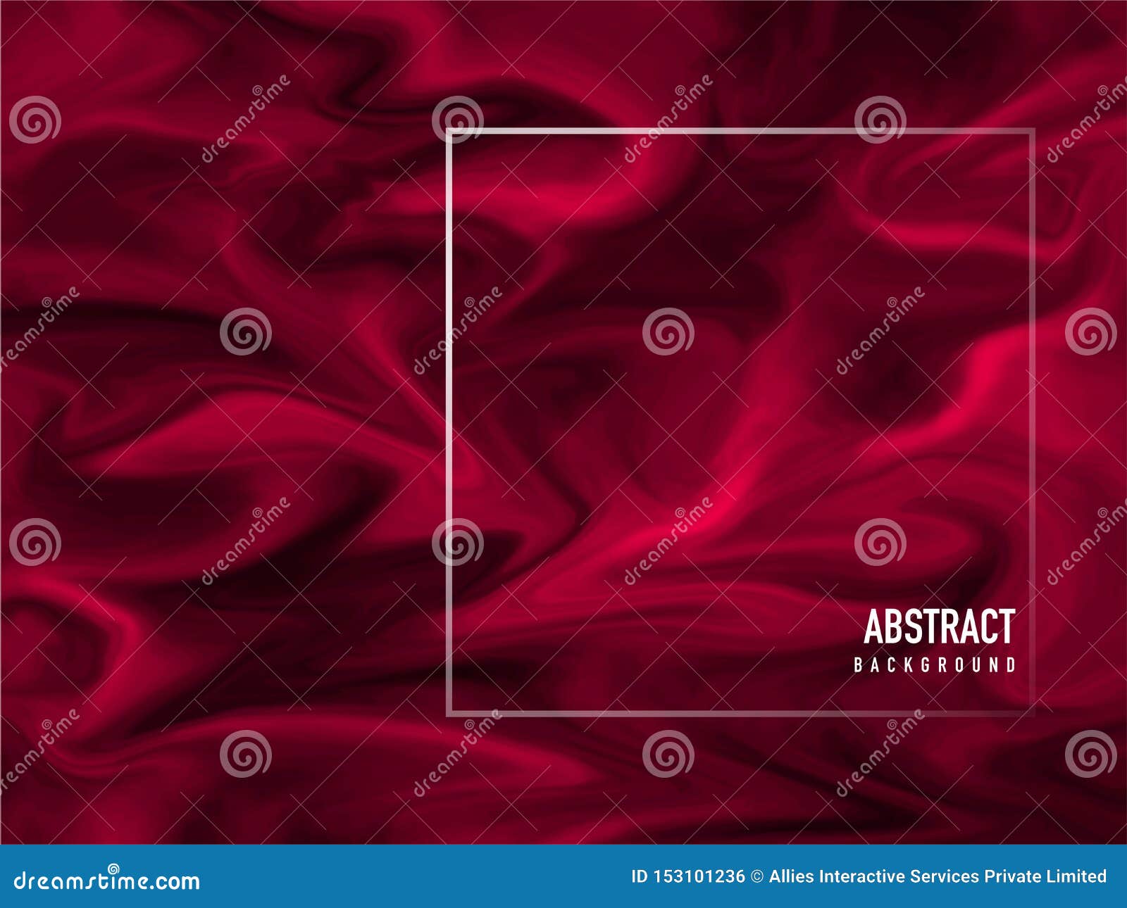 Red Liquid Flow or Acrylic Painting Abstract. Stock Illustration ...