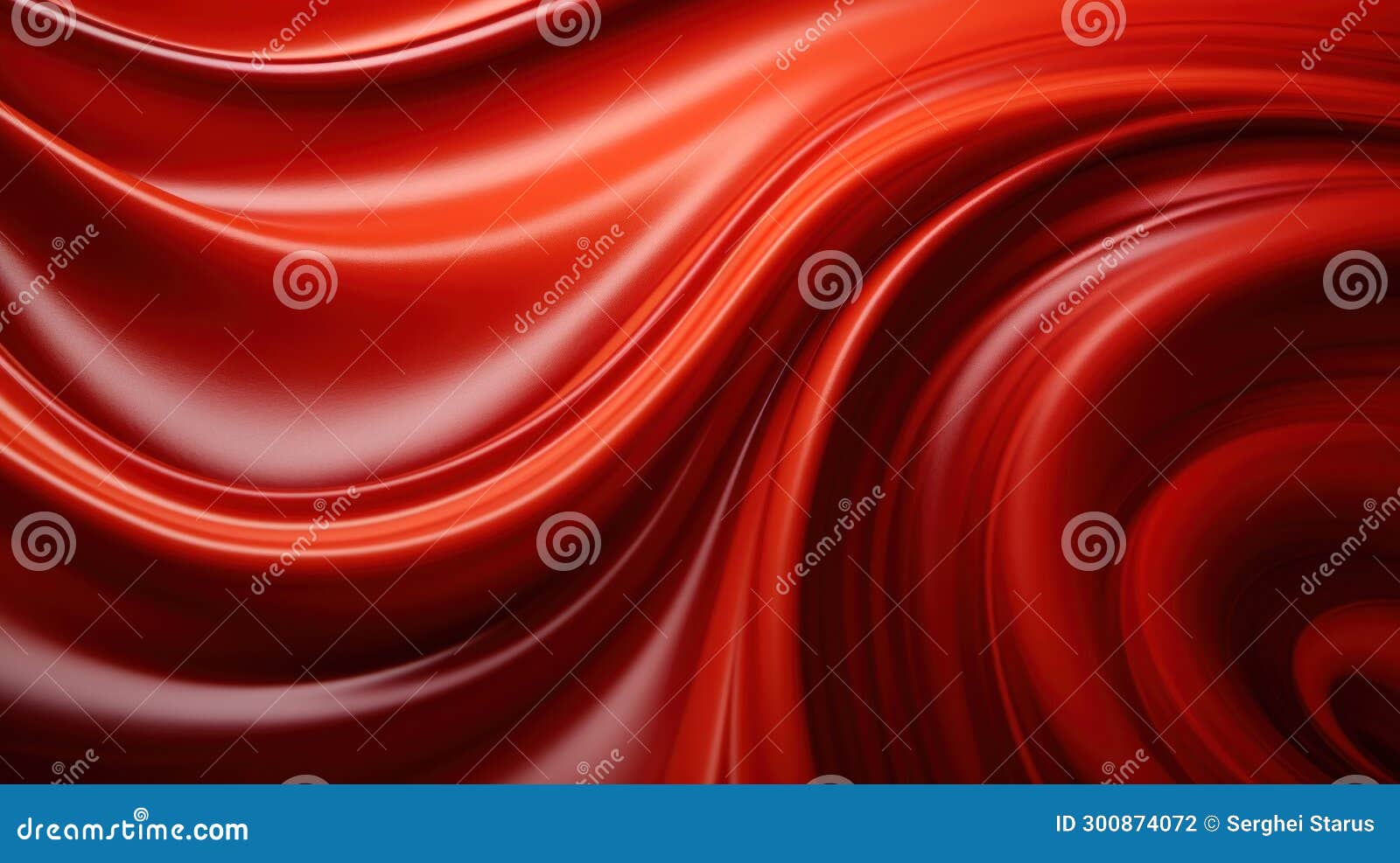 A Red Liquid Flowing in a Smooth Way on the Surface, AI Stock ...