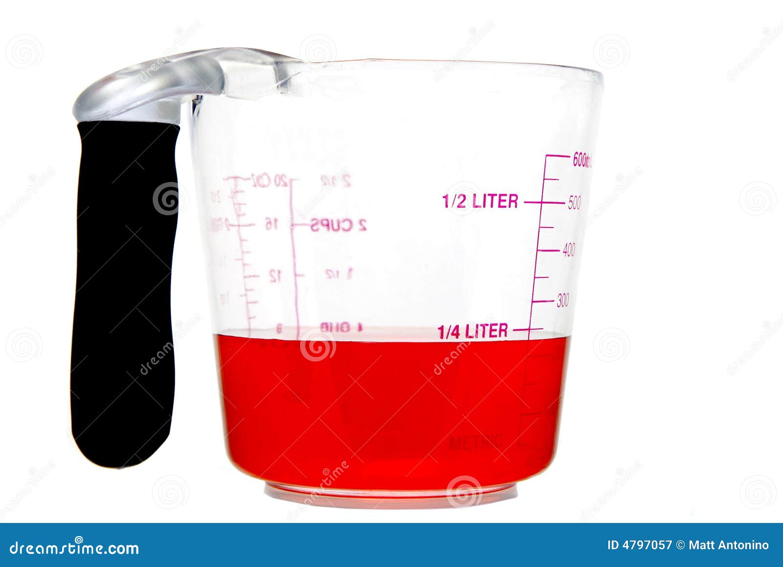 Red Liquid in Measuring Cup Stock Image - Image of glass, aqua: 4797057