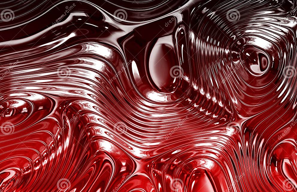 Red Liquid Metal Texture stock illustration. Illustration of silver ...