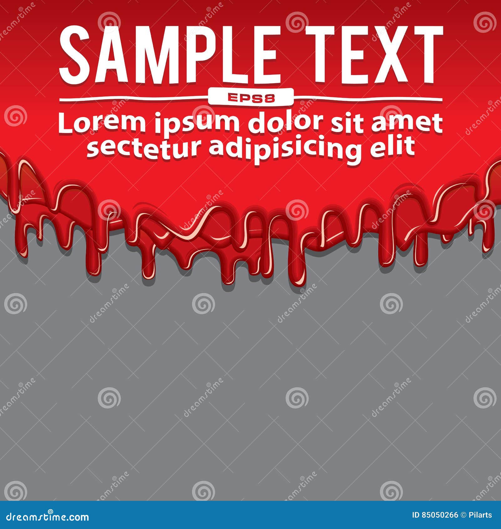 Red Liquid Paint, Dribble Banner. Stock Vector - Illustration of blood ...
