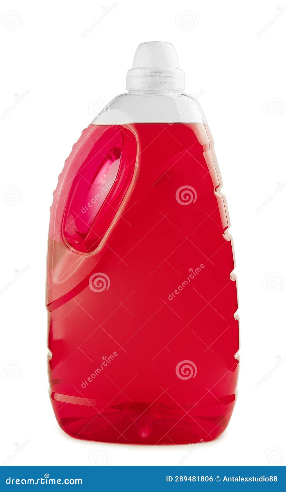 Red Liquid Soap or Detergent in a Plastic Bottle Stock Photo - Image of ...