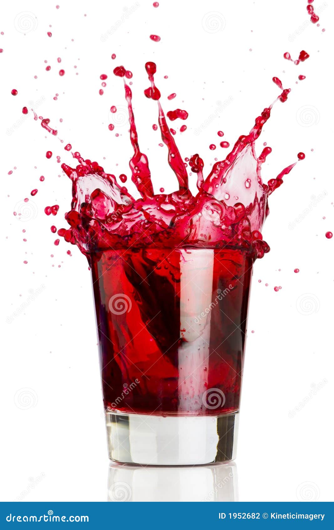 Red Liquid Splash Stock Photography - Image: 1952682