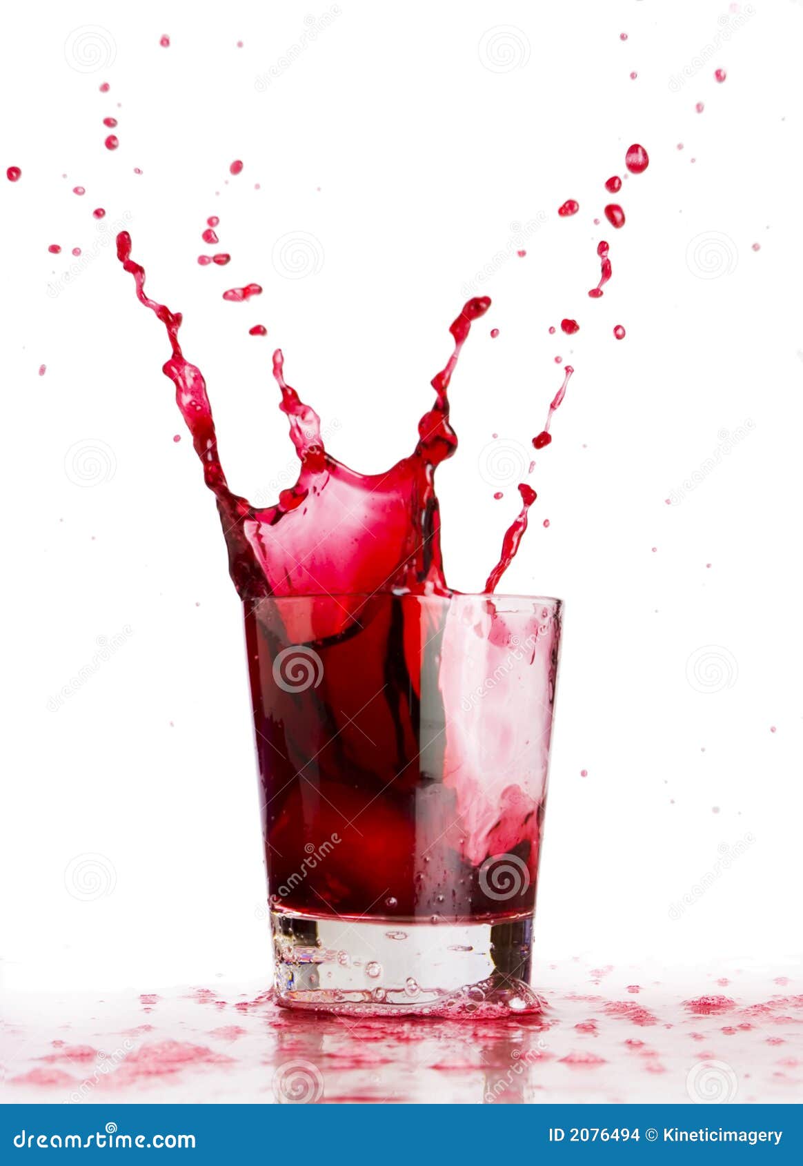 Red Liquid Splash Stock Images - Image: 2076494