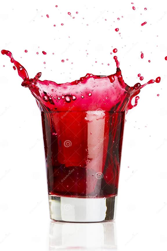 Red liquid splash stock image. Image of alcoholic, overflow - 2172891