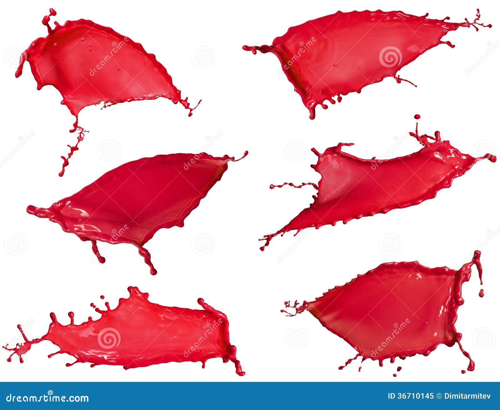 Red Liquid Splash Collection Stock Image - Image of cream, fluid: 36710145