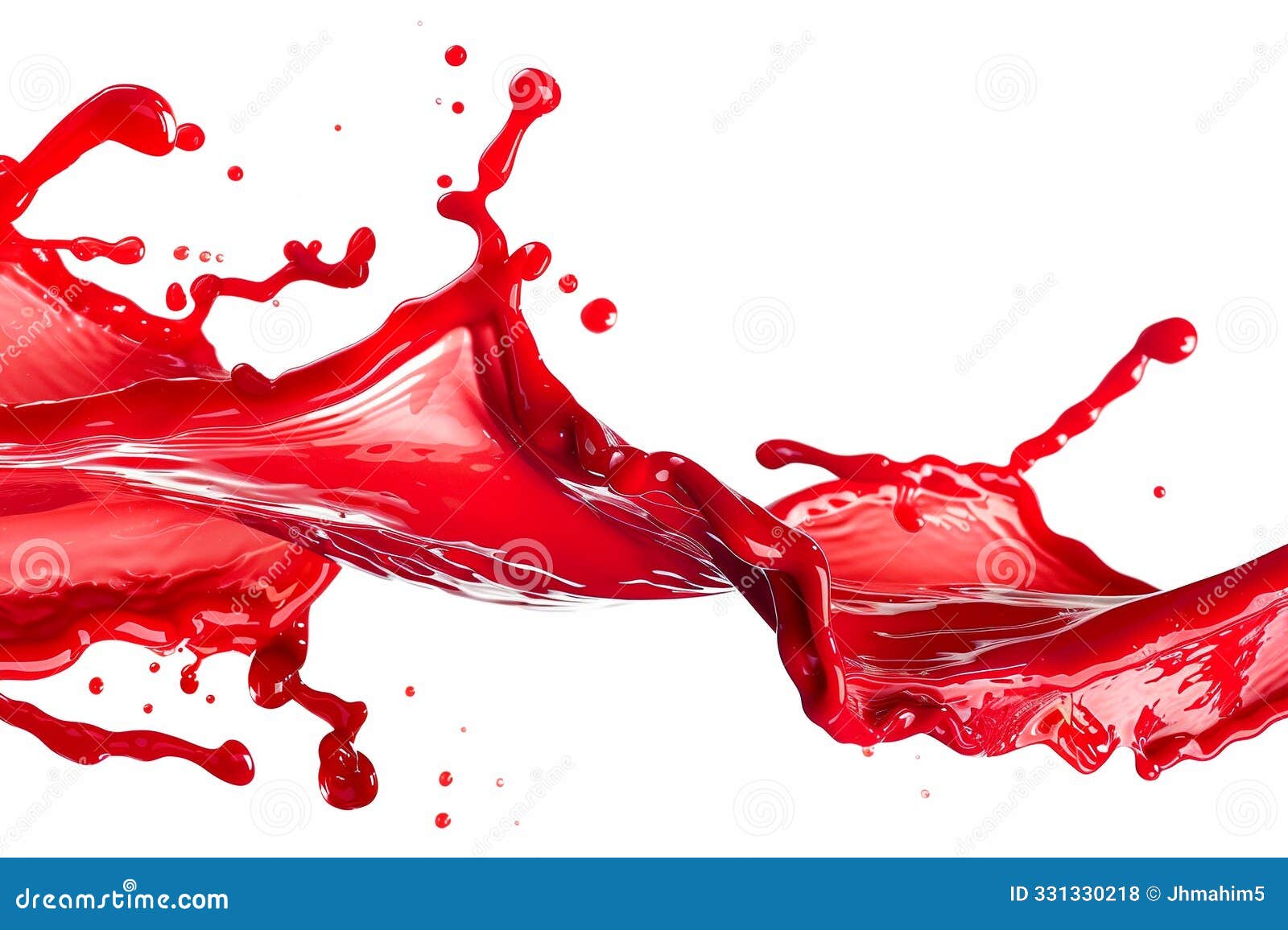 Red Liquid Splash stock illustration. Illustration of studio - 331330218
