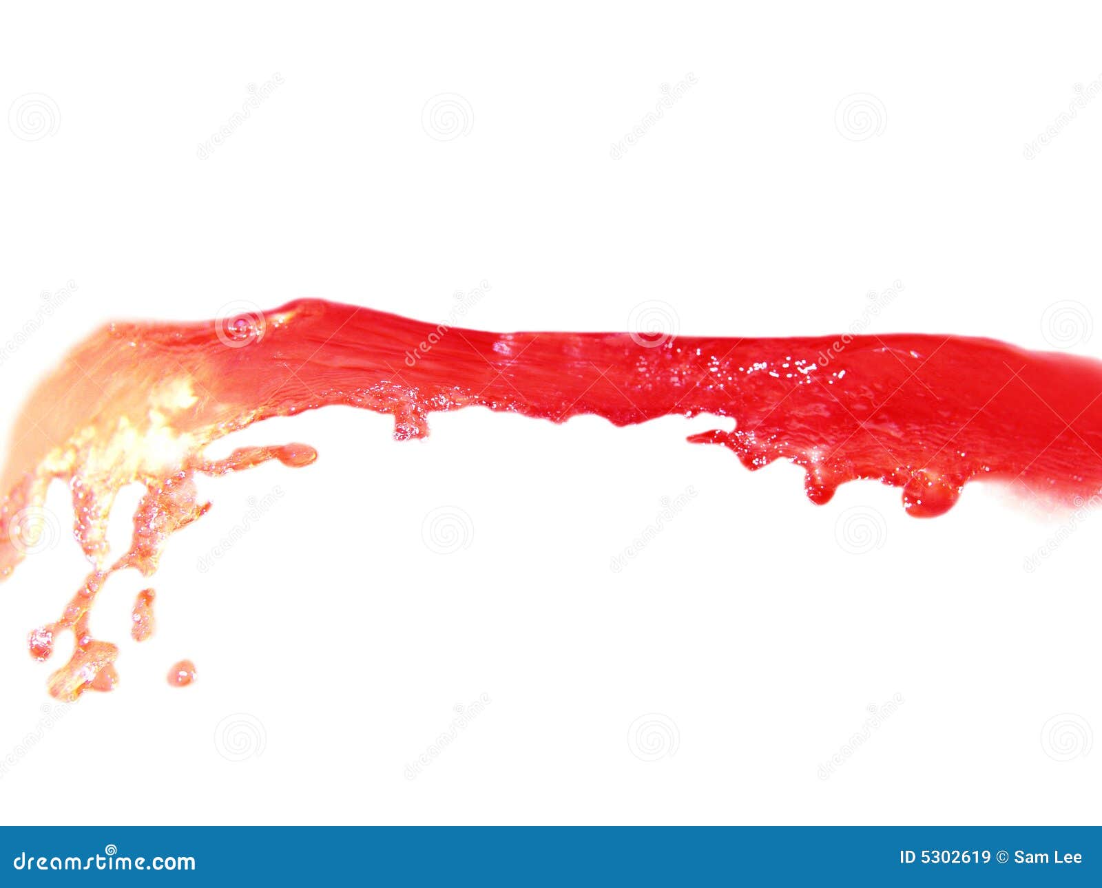 Red Liquid Splashing and Falling Stock Image - Image of scary, color ...