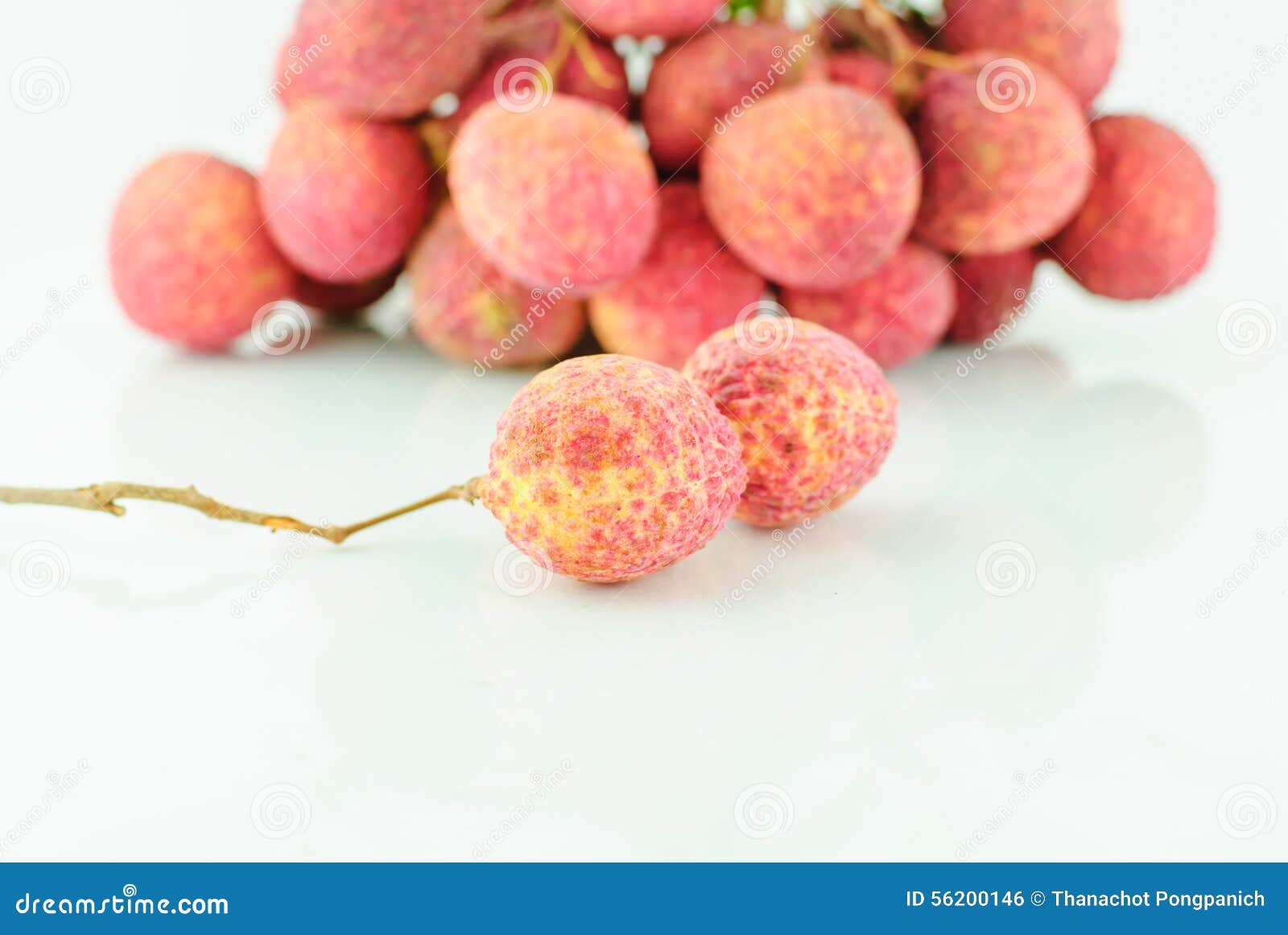 Red Litchi fruit isolated stock photo. Image of lichi - 56200146