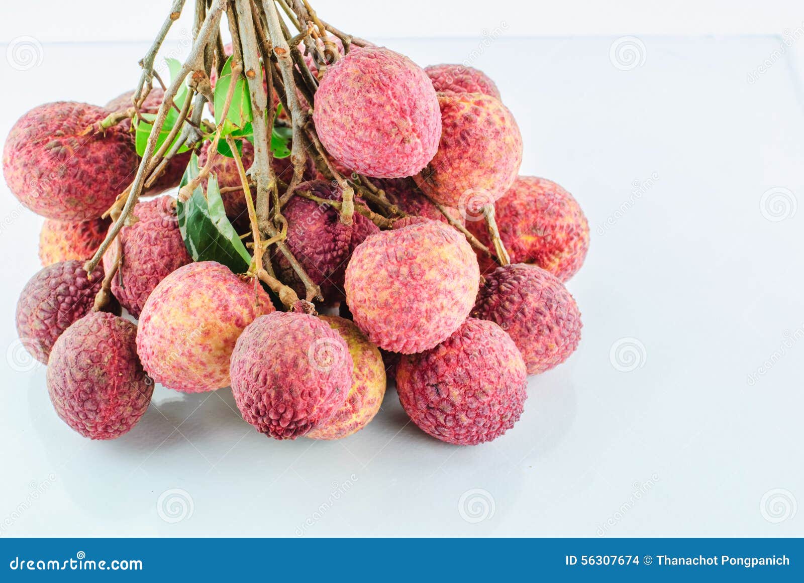 Red Litchi fruit isolated stock photo. Image of healthy - 56307674