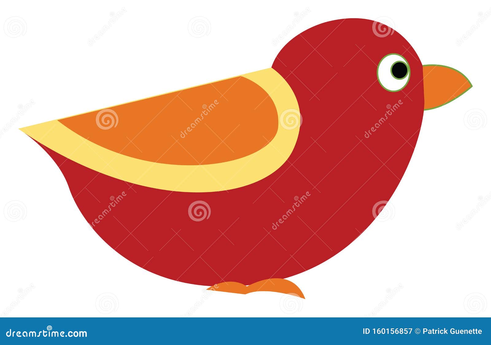 A Red Little Bird Vector or Color Illustration Stock Vector ...