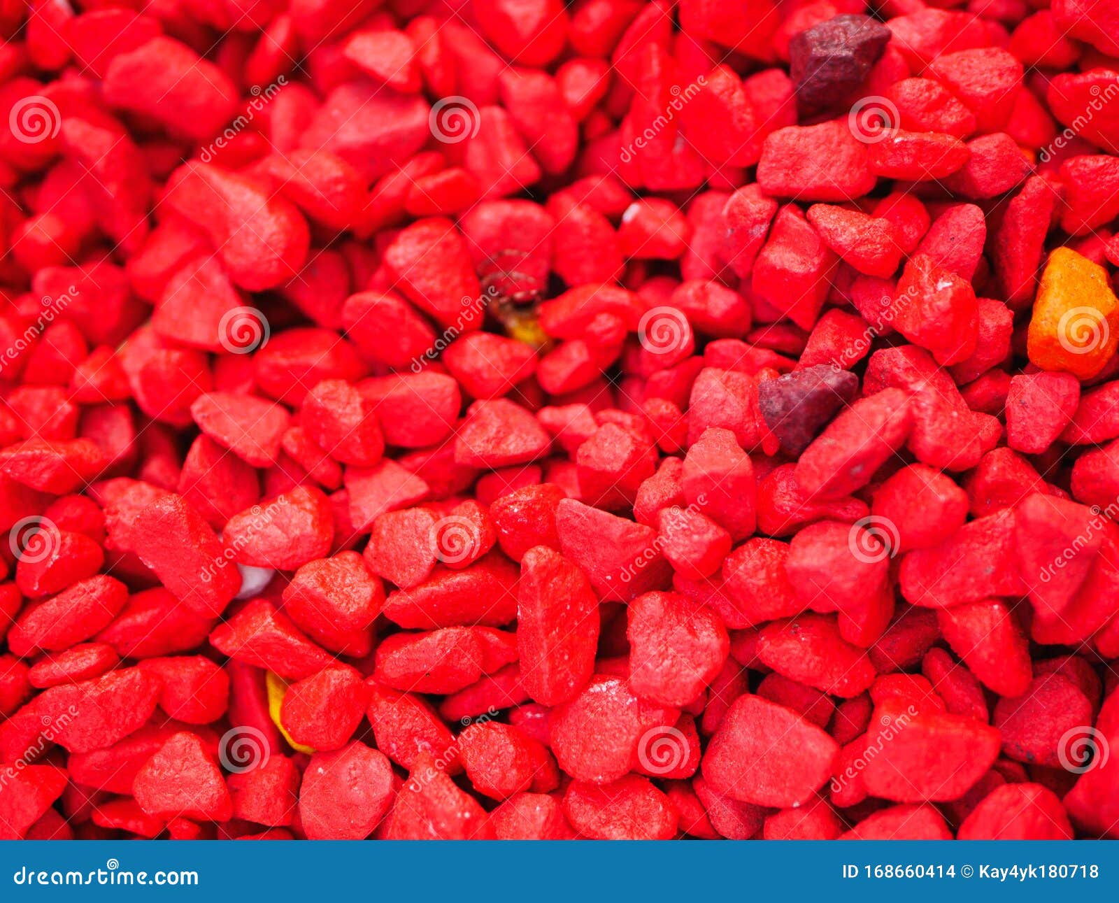 Red Little Pebbles. the Background Consists of Small Red Pebbles. with ...