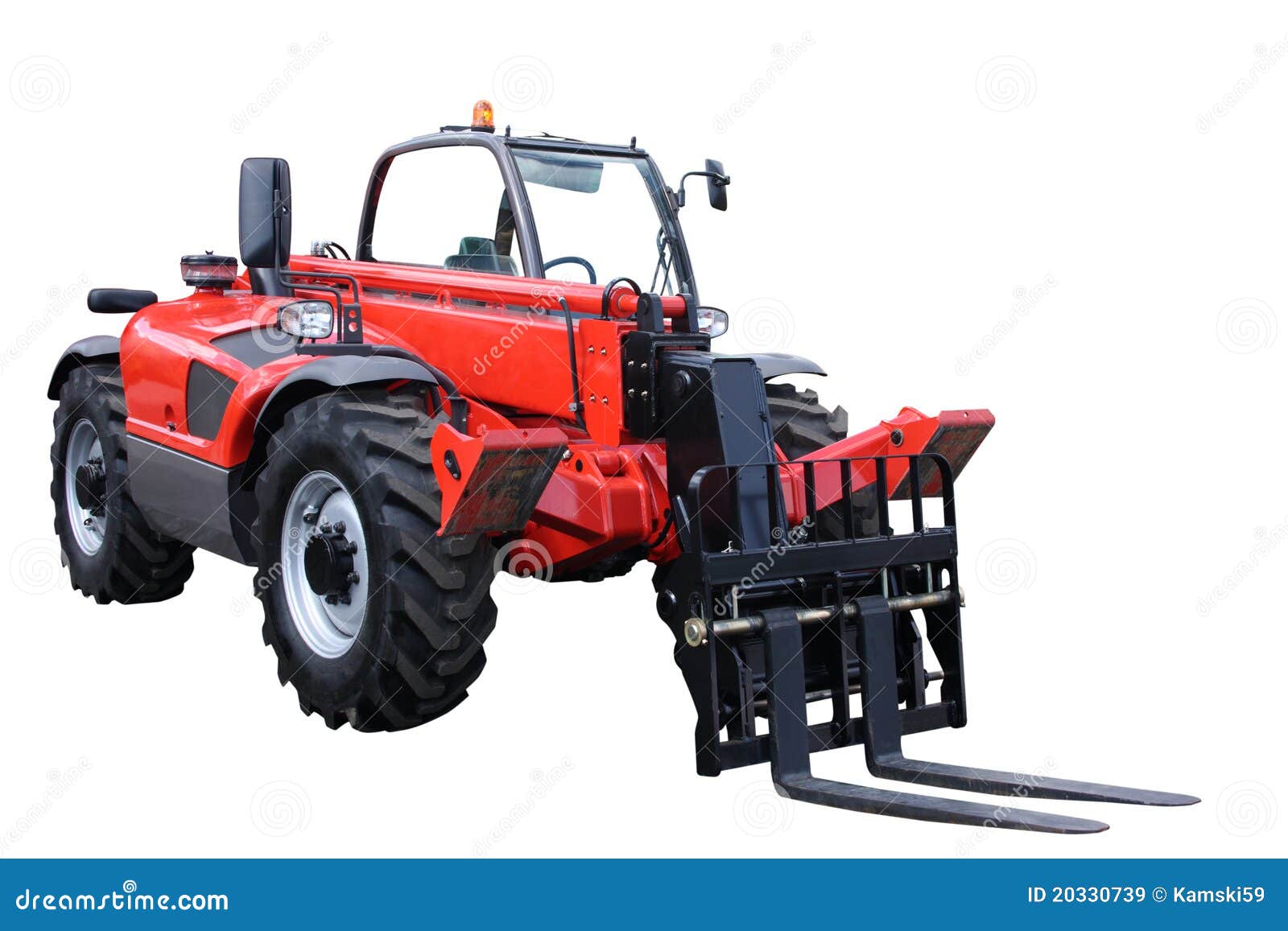 Red loader stock image. Image of powerful, agricultural - 20330739