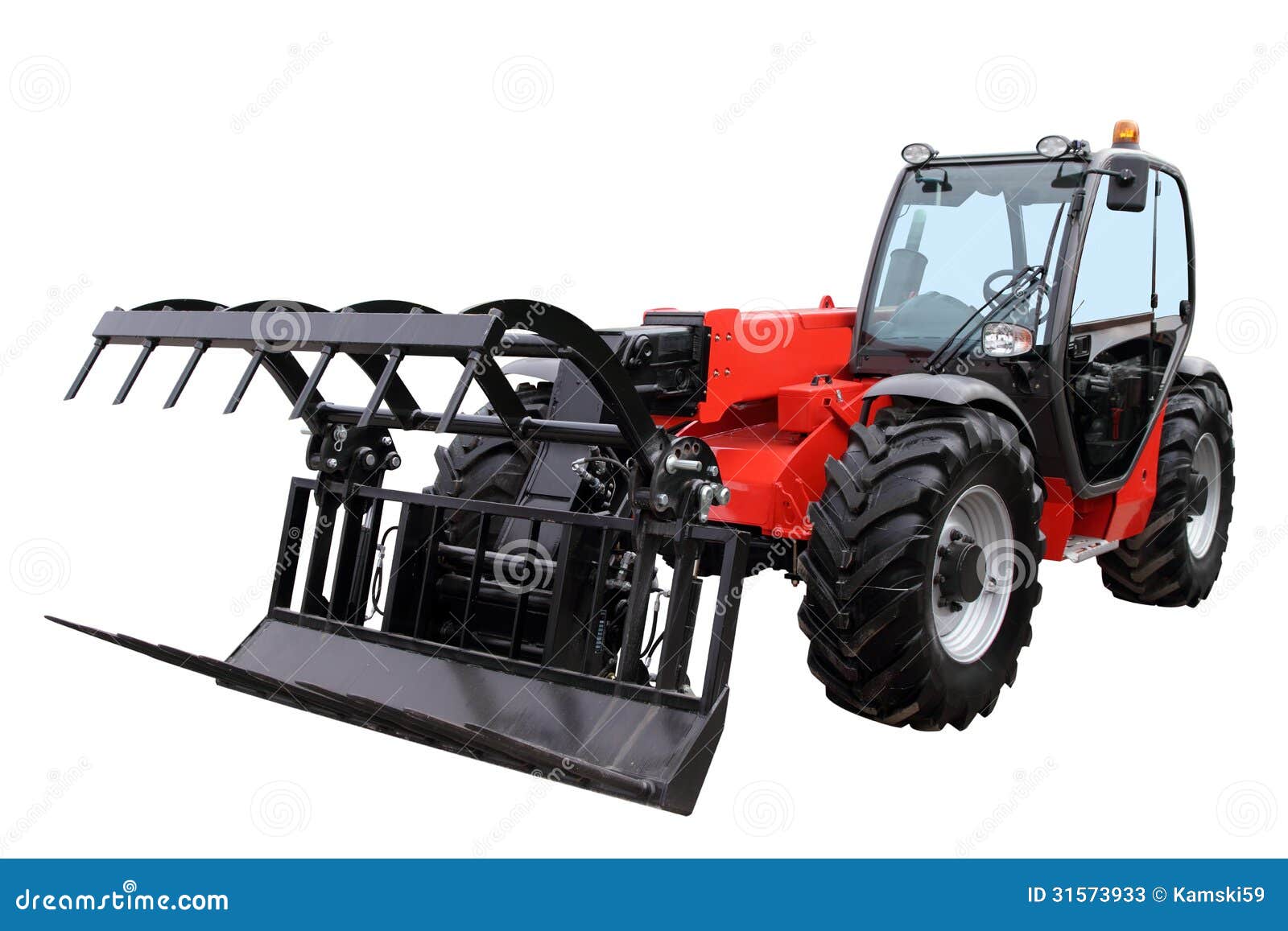 Red loader stock image. Image of transportation, powerful - 31573933