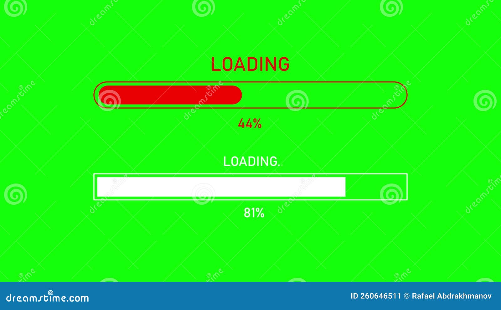 Red Loading Buffer Progress Bar. White Download Interface Stock Video - Video of buffer, load ...