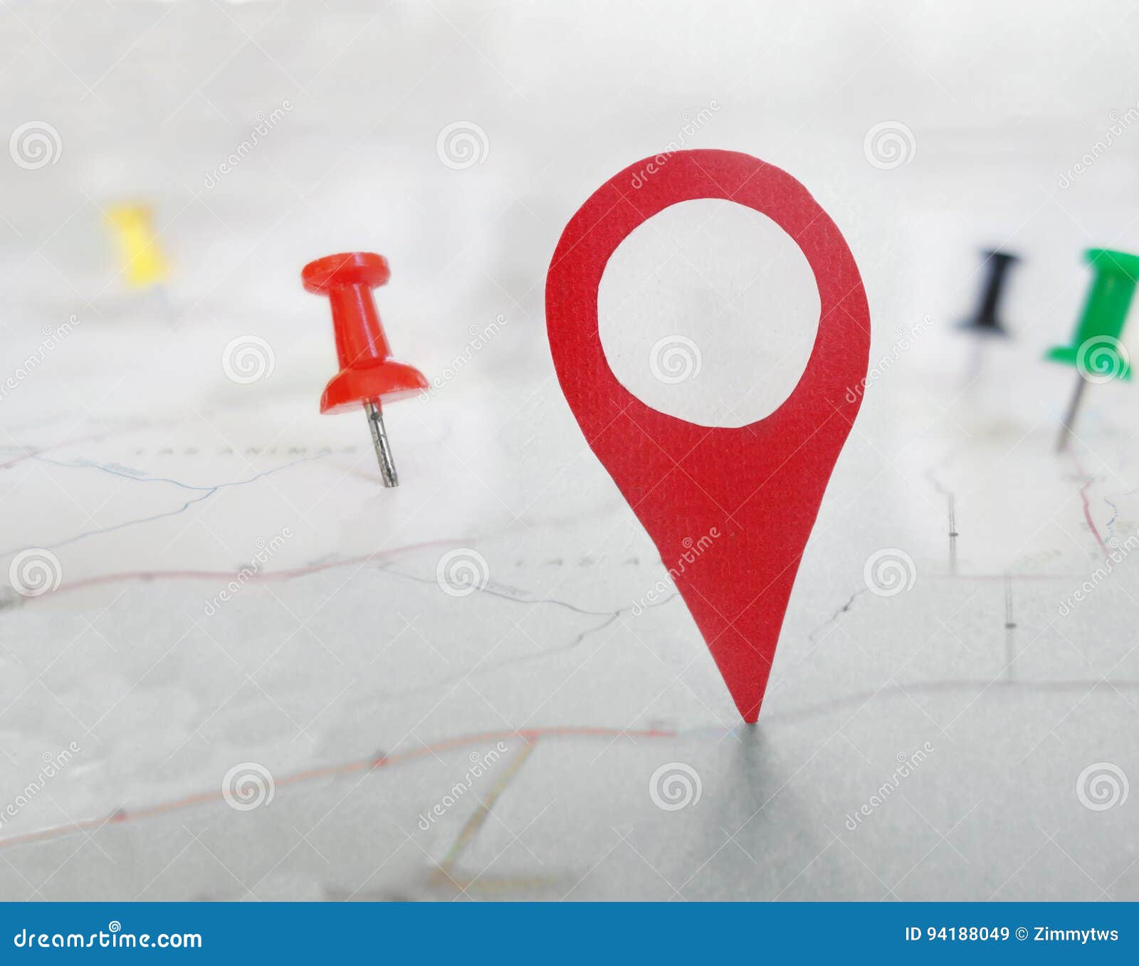Red locator symbol stock image. Image of destination - 94188049